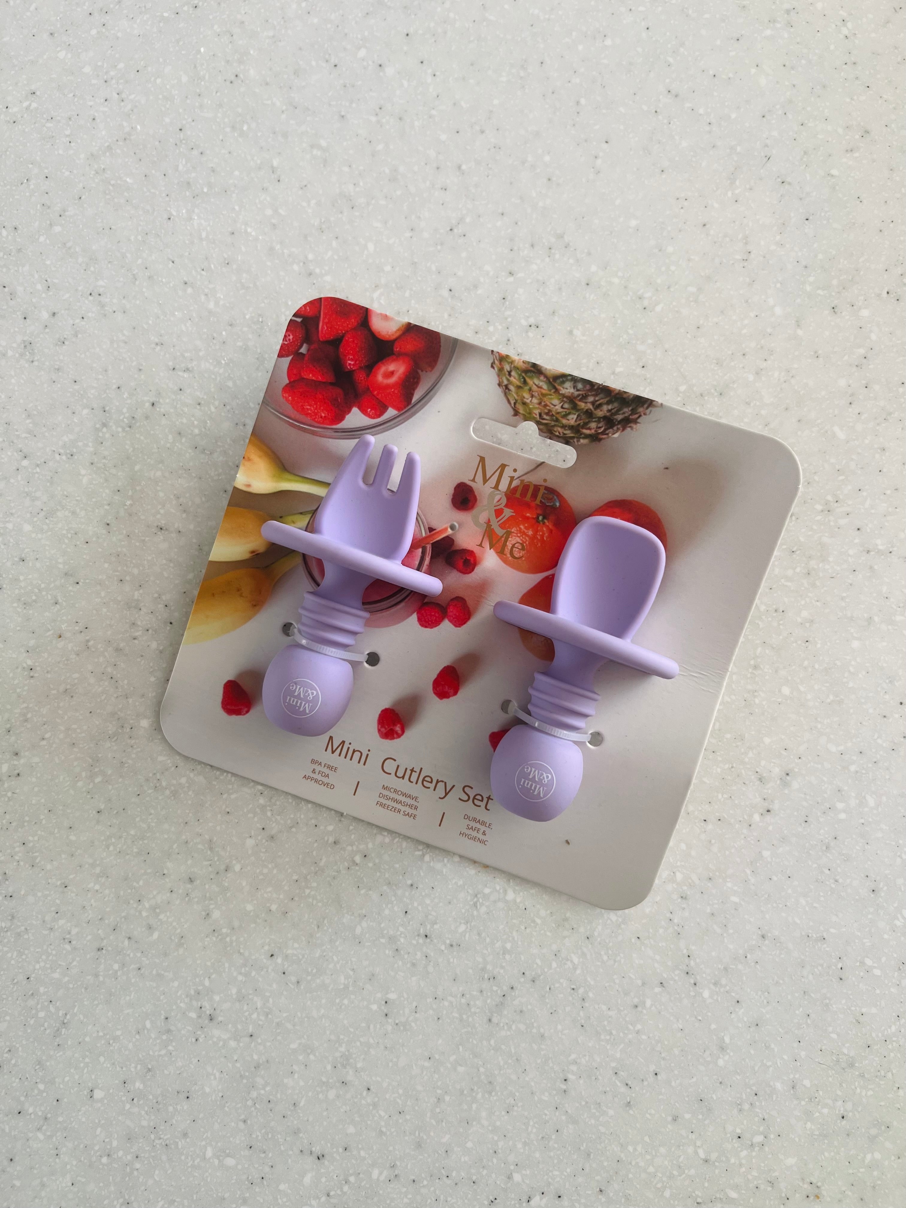 Mini Cutlery Set Lilac – Cuddle Bug & Co